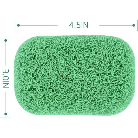 JUNXIAO-15 Piece Soap Savers Pads - Green BPA Free Holder for Bar Soap ...