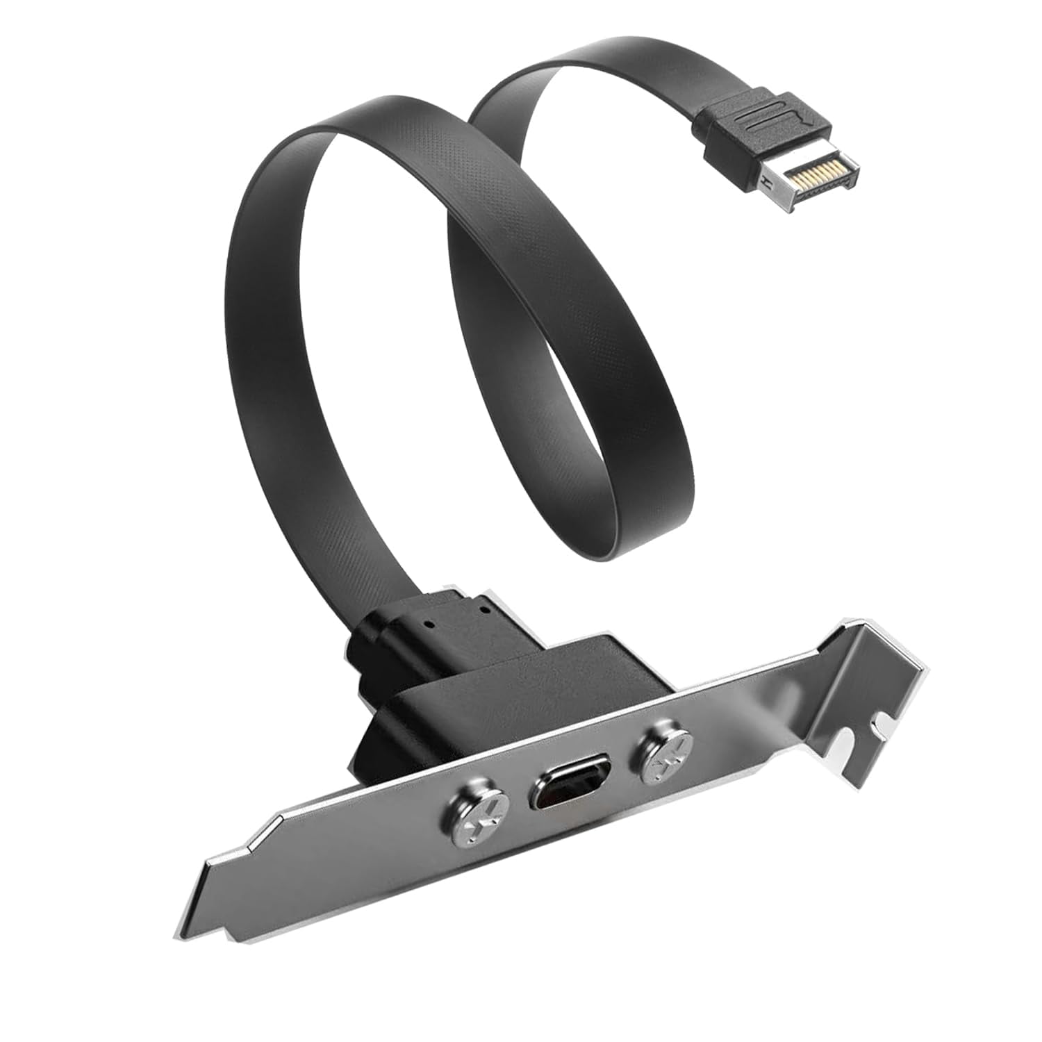 JUNXIAO-20Gbps USB 3.2 Back Panel, USB 3.1 Type C Female to 20-pin USB ...