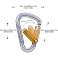 JUNXIAO-25KN Auto Locking Climbing Carabiner Clips, Heavy Duty Climbing ...