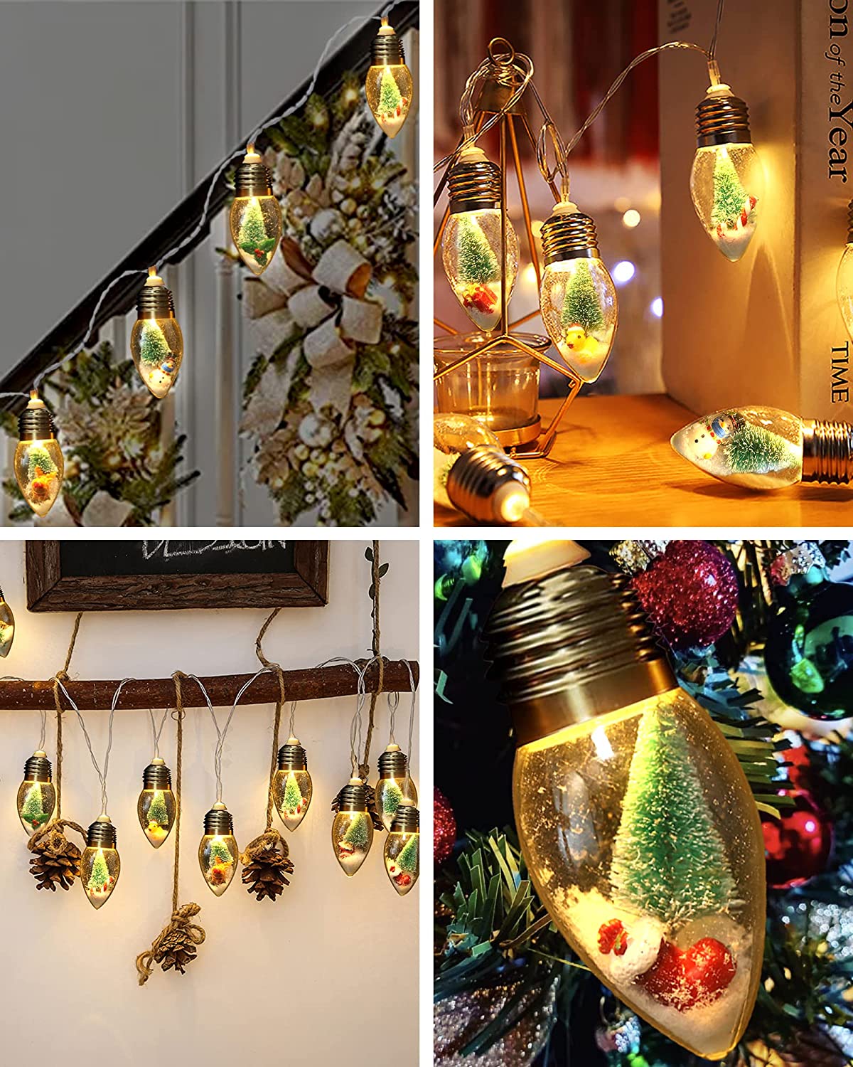 LINYAN-2PC 6.6ft Christmas Lights for Indoor Bedroom Decorations - 10 ...