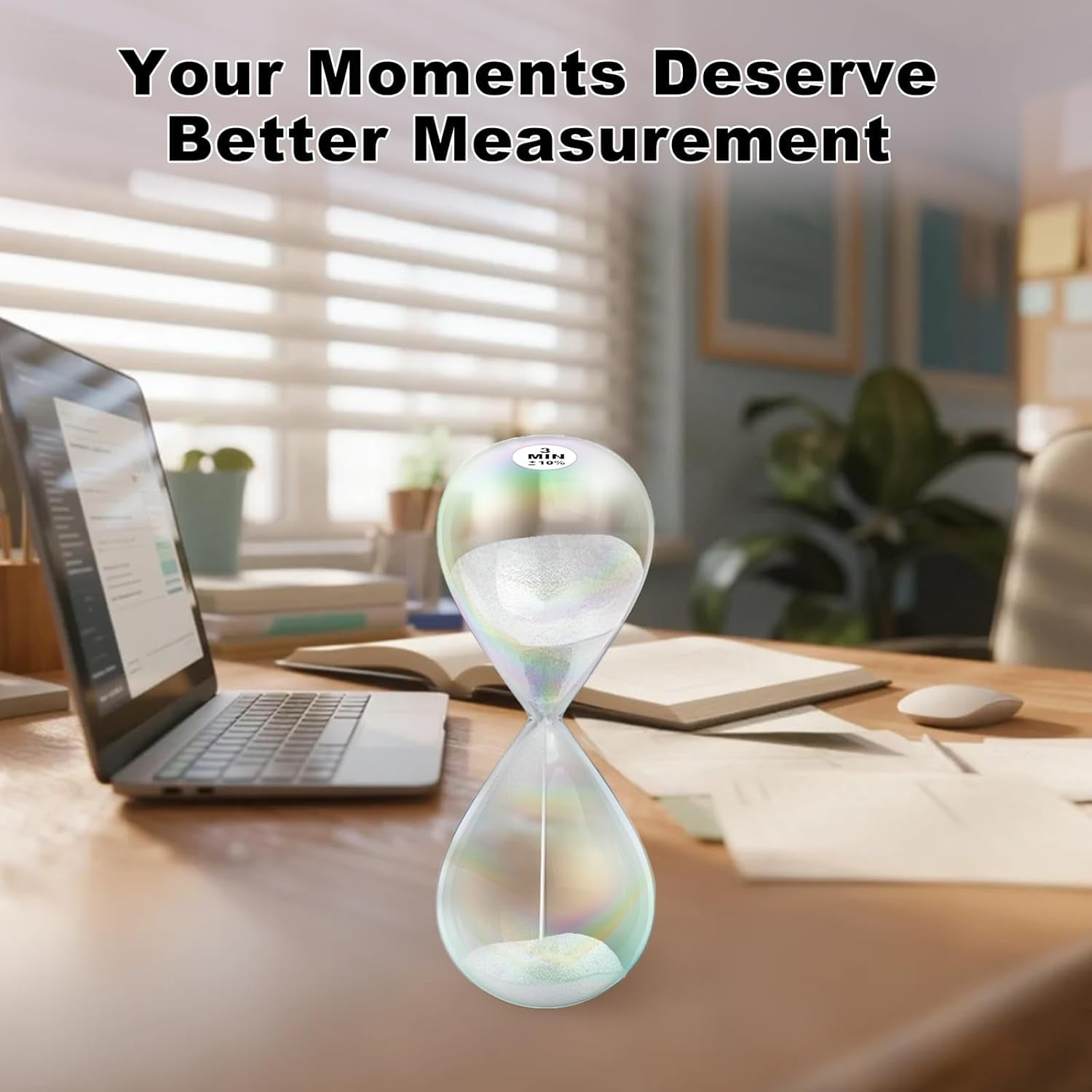 JUNXIAO-30 Min Sand Timer Hourglass,Half Hour Sand Clock with Simple ...