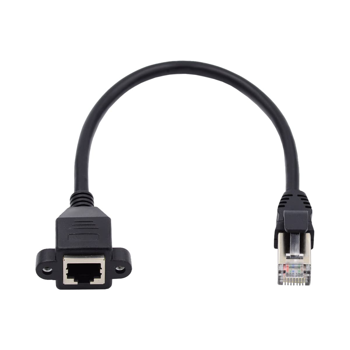 JUNXIAO-30cm 8P8C FTP STP UTP Cat 5e Male to Female LAN Ethernet ...