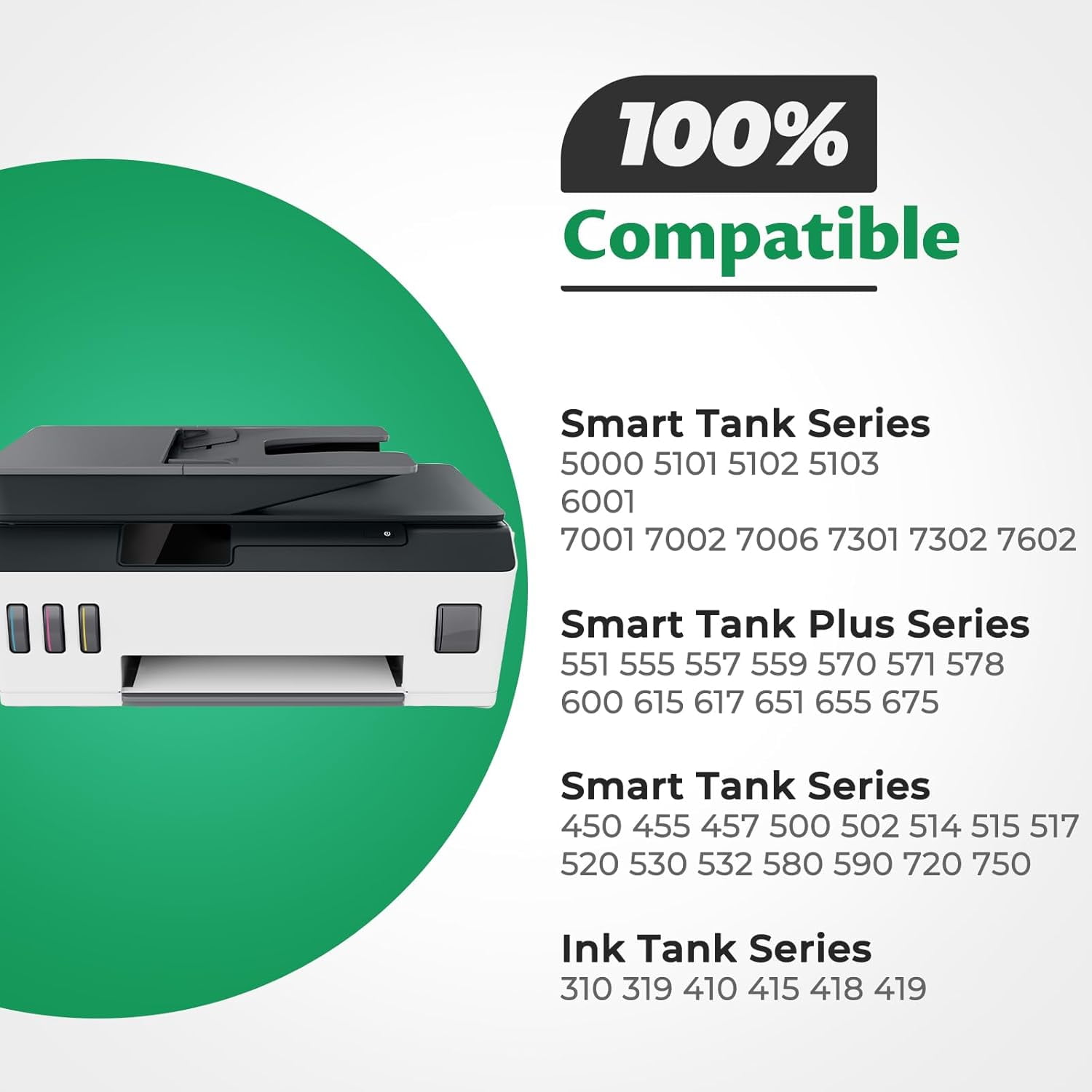 JUNXIAO-32XL Black Ink Bottles for Smart Tank 5101 7602 6001 Ink Refill ...