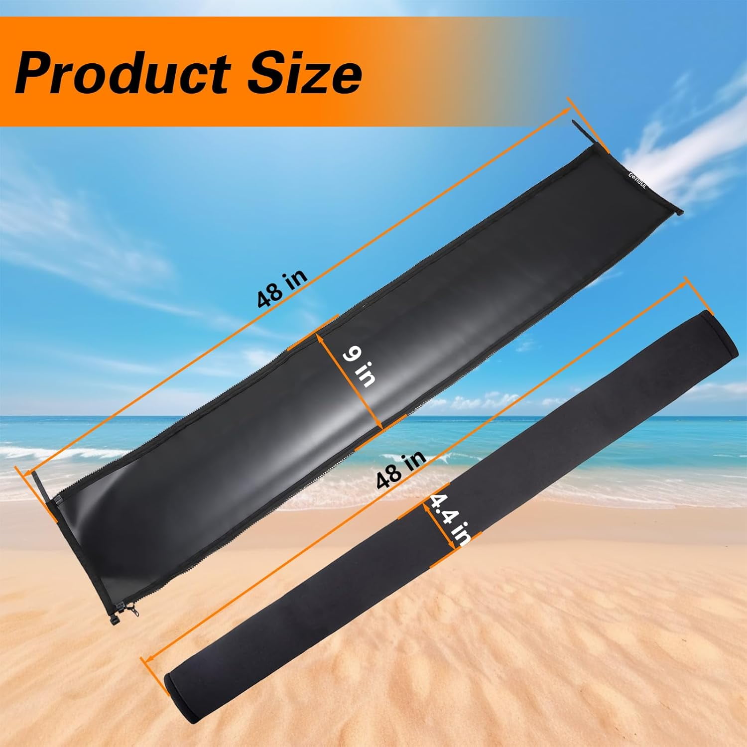 JUNXIAO-48 Inch Zippered Rigging Sleeve, Heavy Duty 600D Waterproof ...
