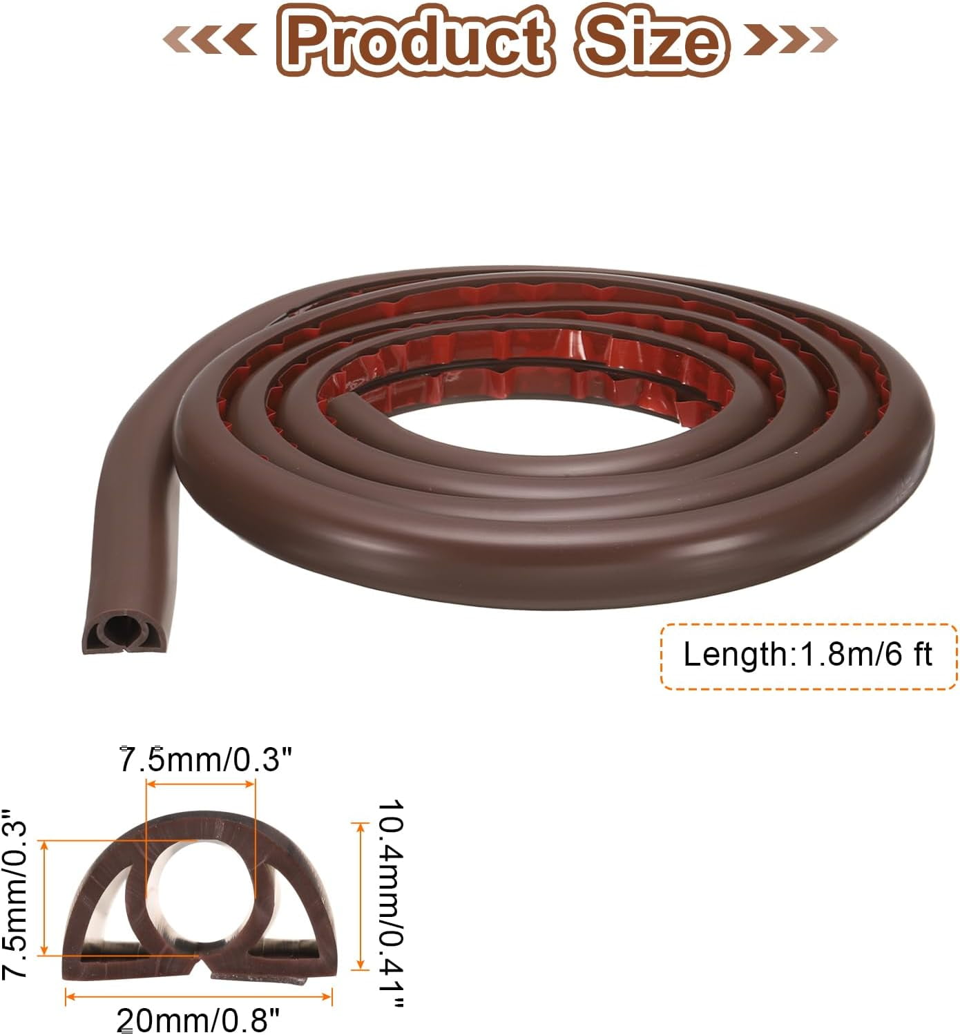JUNXIAO-6ft Cord Cover Floor W0.3 x H0.3 Inner Channel PVC Hide ...