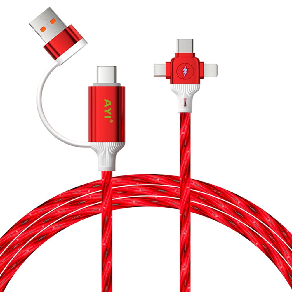 JUNXIAO-6in1 Multi Ports Charger 6 Combinations USB A/Type C to USBC ...