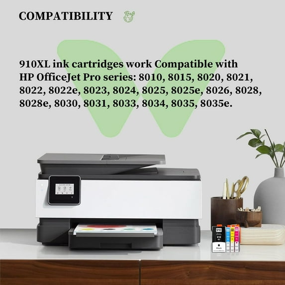 JUNXIAO-910XL Toner Replacement for HP Printers 910XL Toner, Compatible ...