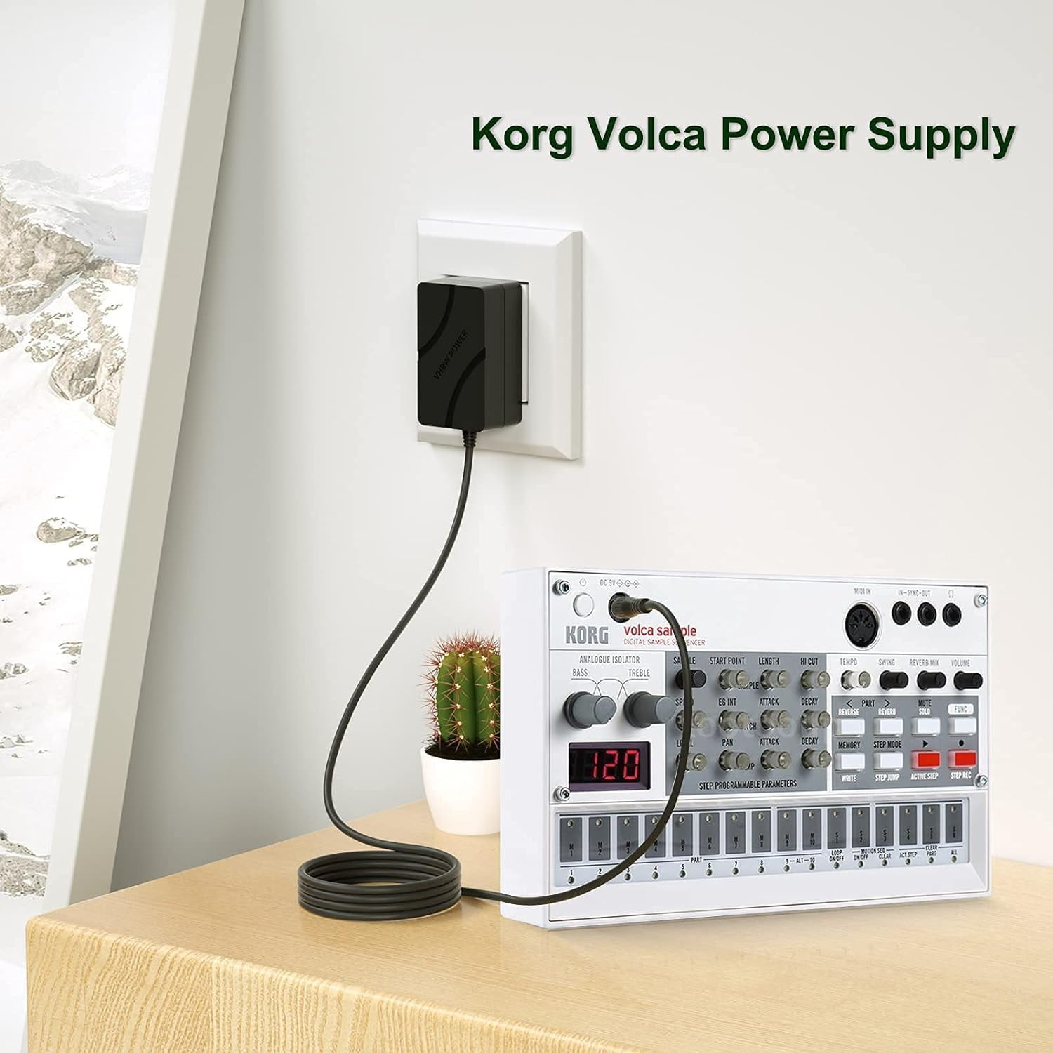 JUNXIAO-9V Power Supply Compatible with Korg Volca Syth Bass Beats ...