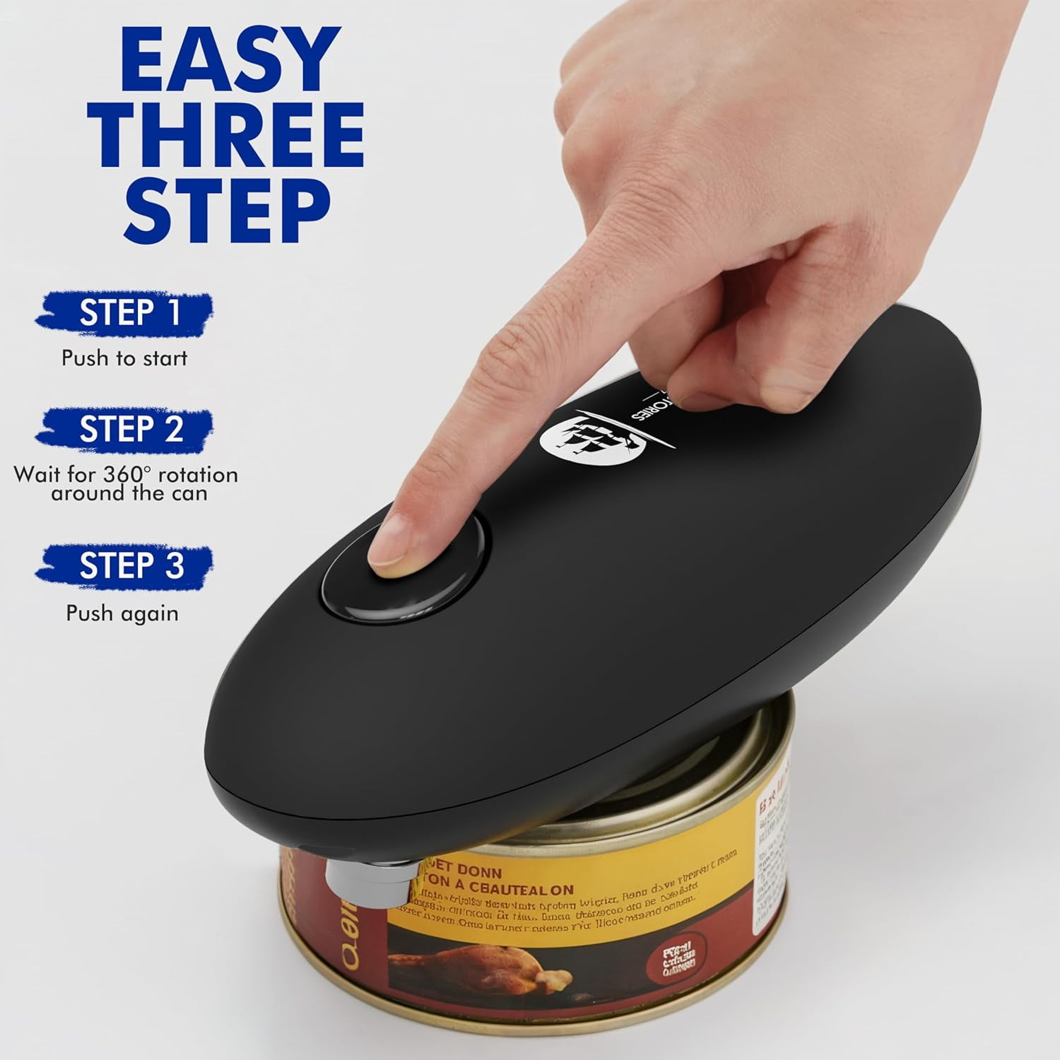JUNXIAO-Automatic Electric Can Opener - Hands-Free Operation, Smooth ...