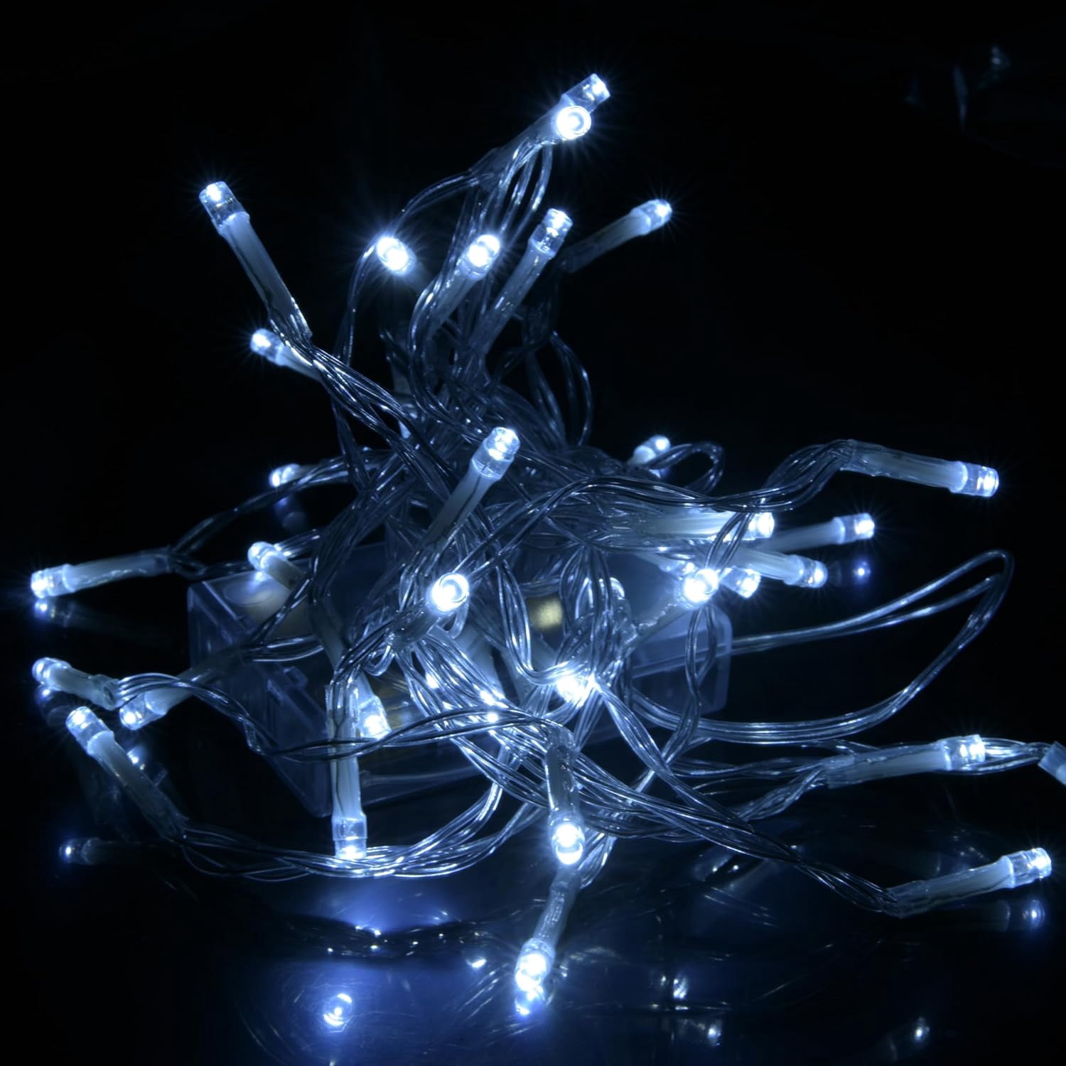 LINYAN-Battery Operated Christmas Lights,8 Flashing Mode 13 ft Short ...