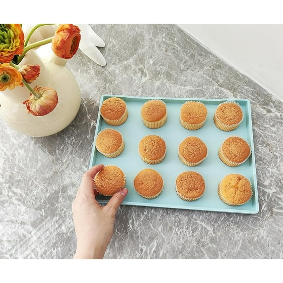 JUNXIAO-Blue Serving Tray (11.8 x 8.7 inch) for Serving Accessory, Spa ...