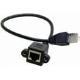 JUNXIAO-CAT6 Network Extension Cable, RJ45 A Male to A Female Screw ...
