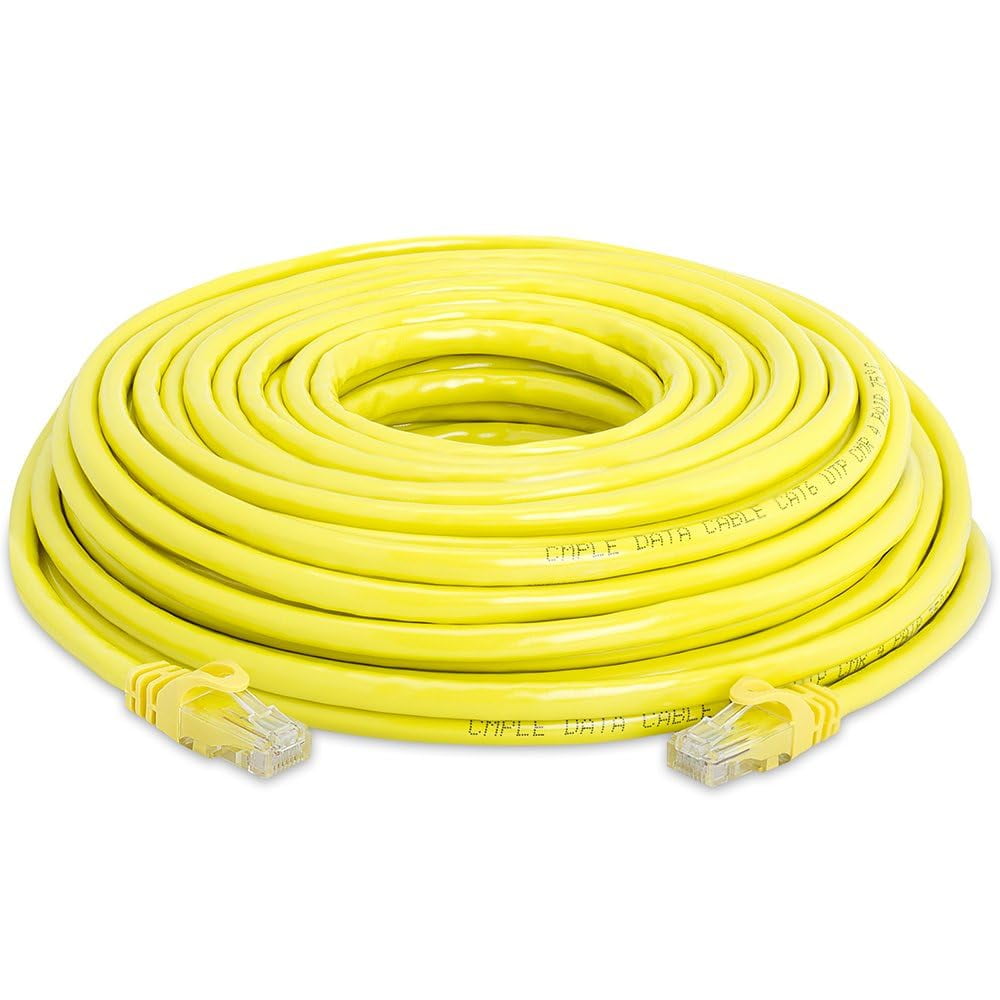 JUNXIAO-- Cat 6 Ethernet Cable 50 ft, Cat6 Patch Cables 10Gbps Network ...