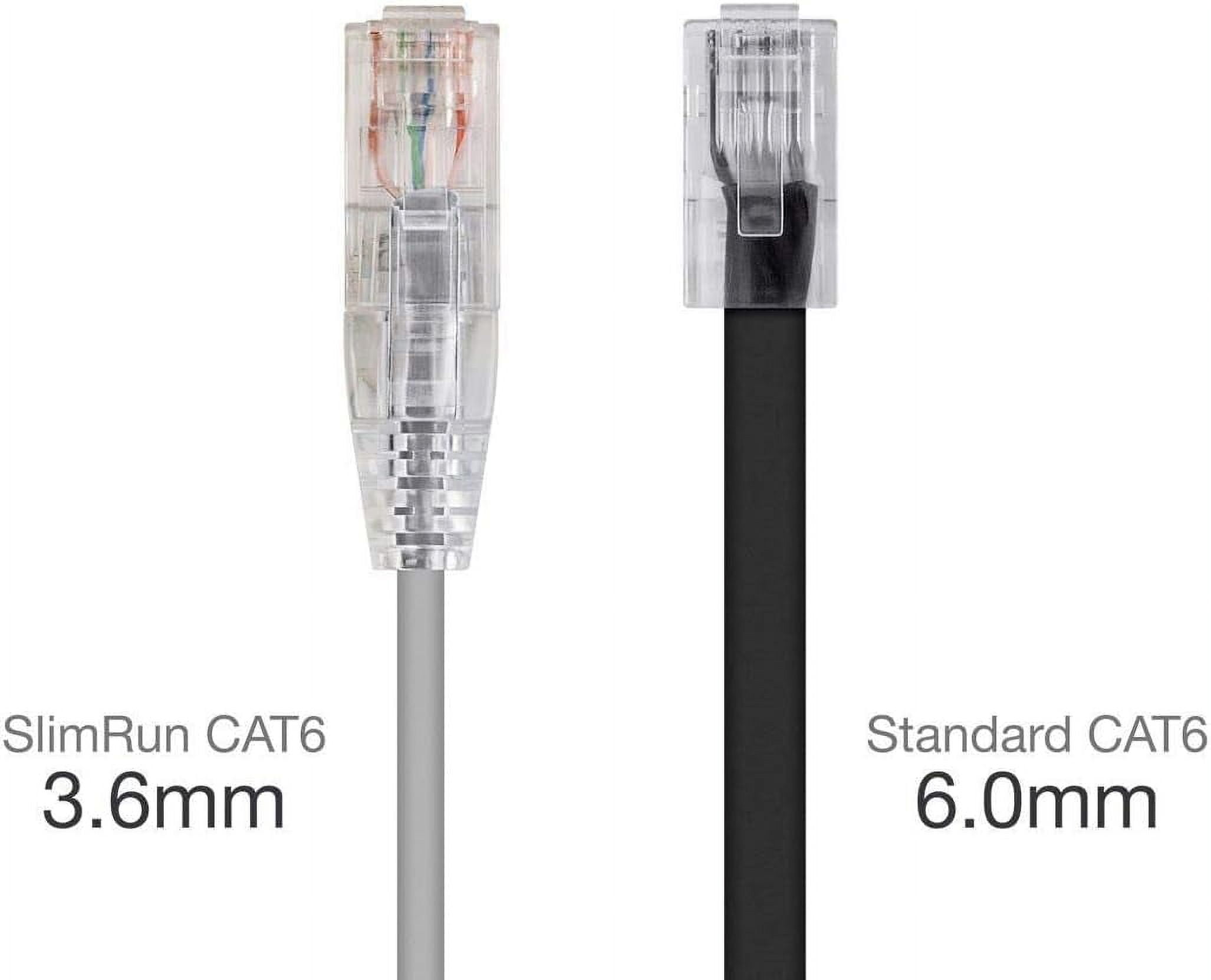 JUNXIAO-Cat6 1ft Gray Component Level Patch Cable UTP 28AWG 550MHz Pure ...