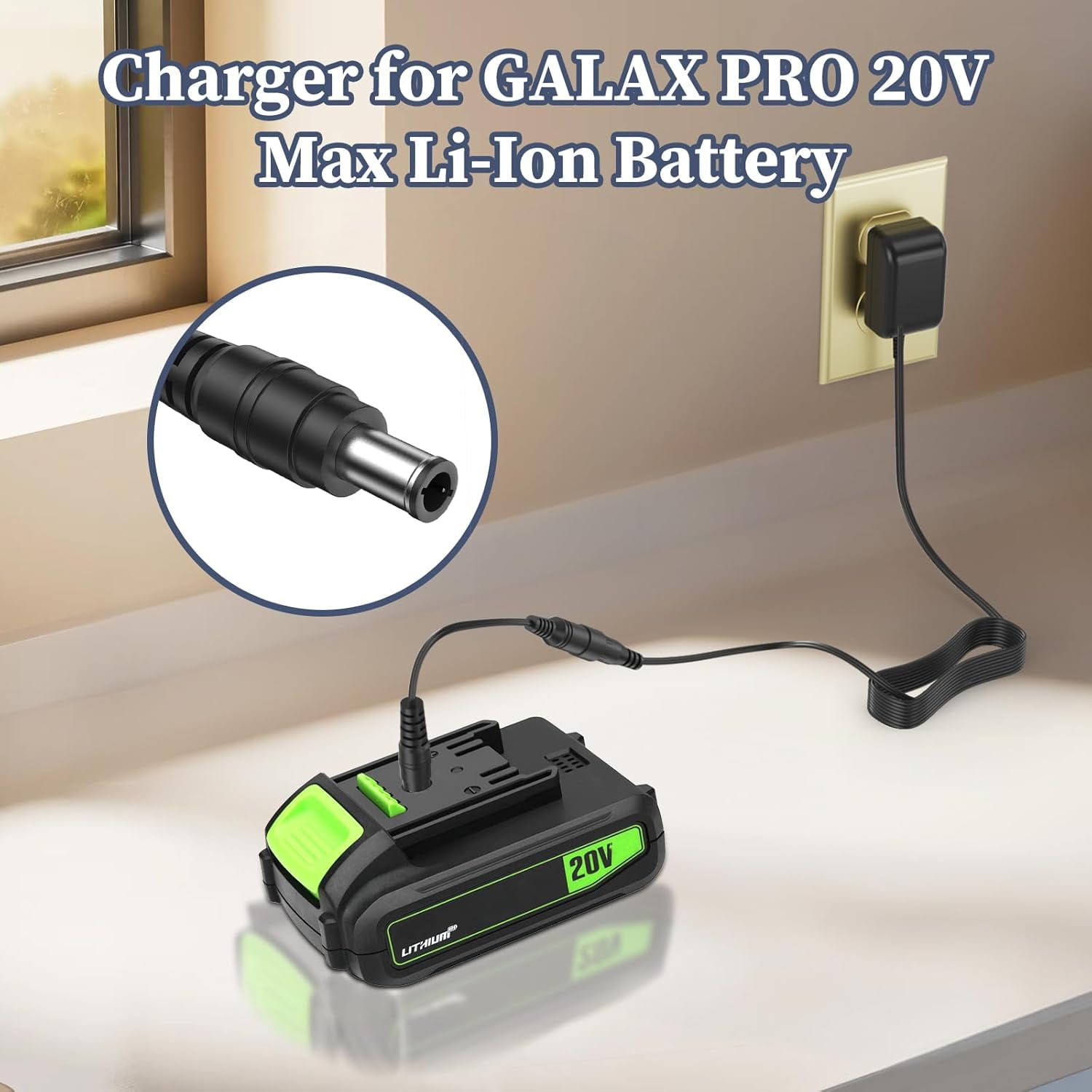 JUNXIAO-Charger for Galax PRO Max Li-Ion Battery AC Adapter Replacement ...