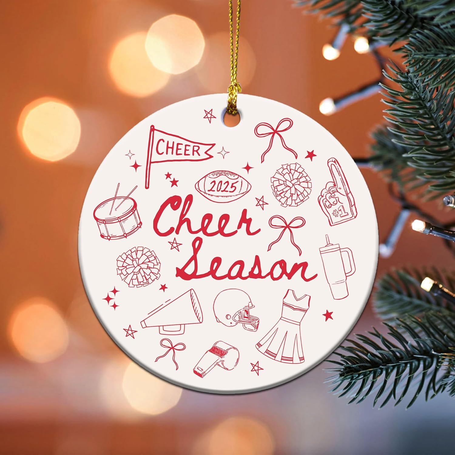 JUNXIAO-Cheerleader Ornament - Cheerleader Gifts for Girls ...