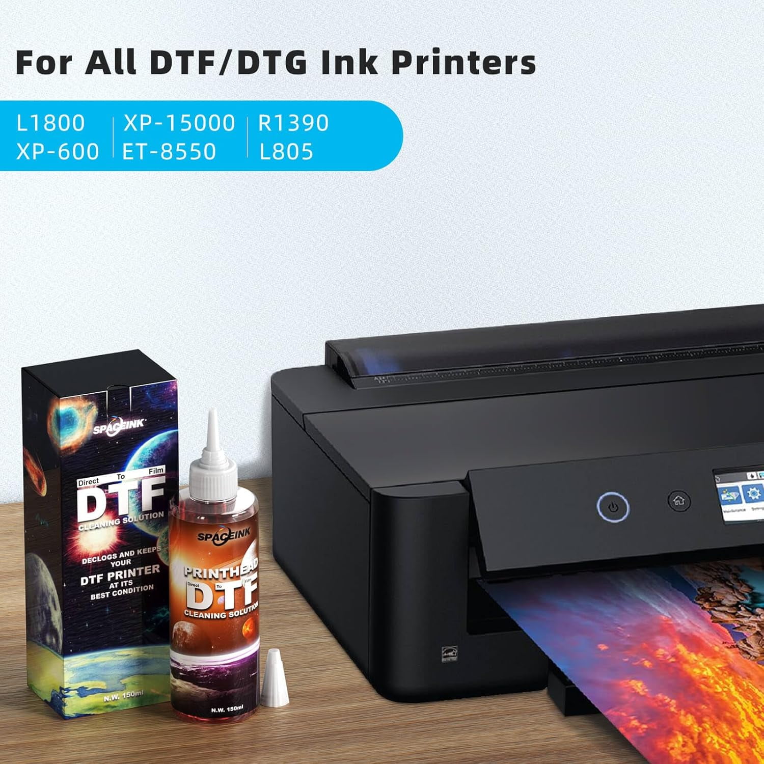 JUNXIAO-DTF Cleaning Solution150mL for Epson L805 XP15000 L1800 8550 ...