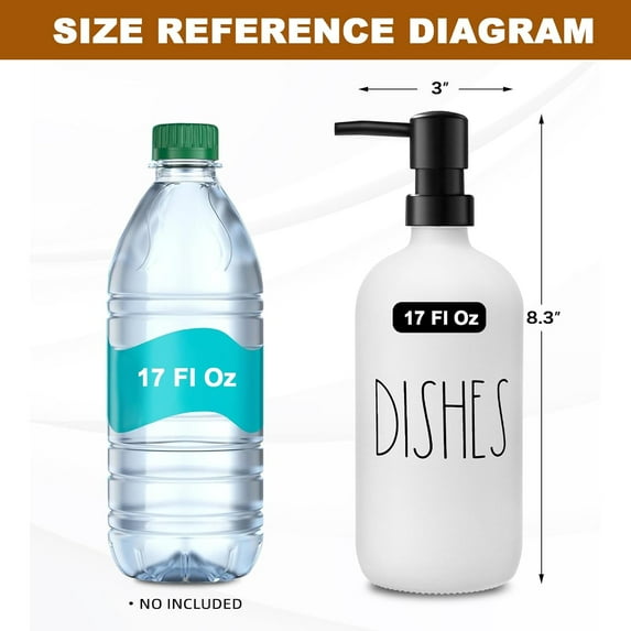 JUNXIAO-Dish Soap Dispenser, Matte White Soap Dispenser for Kitchen ...