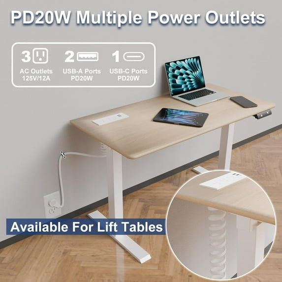 JUNXIAO-Drawer Outlet Kit with One USB-C, Two USB-A, and Three AC ...