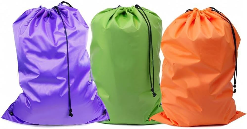 JUNXIAO-Extra Large Laundry Bag Travel Laundry Bags with Drawstring ...