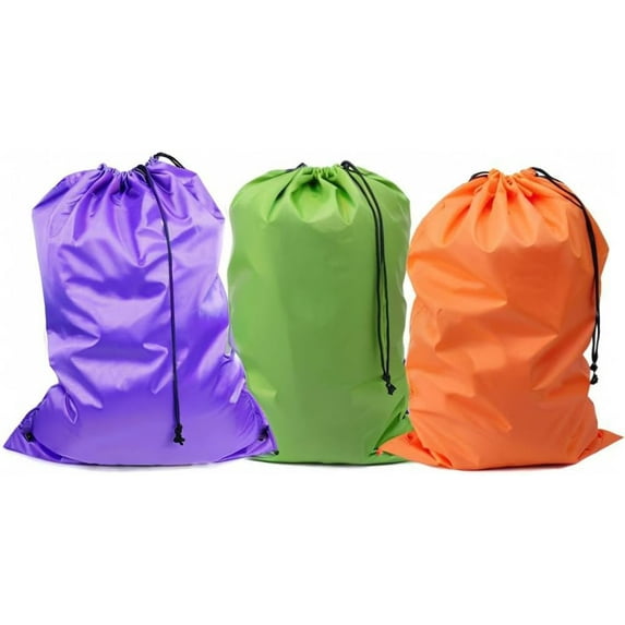 JUNXIAO-Extra Large Laundry Bag Travel Laundry Bags with Drawstring ...