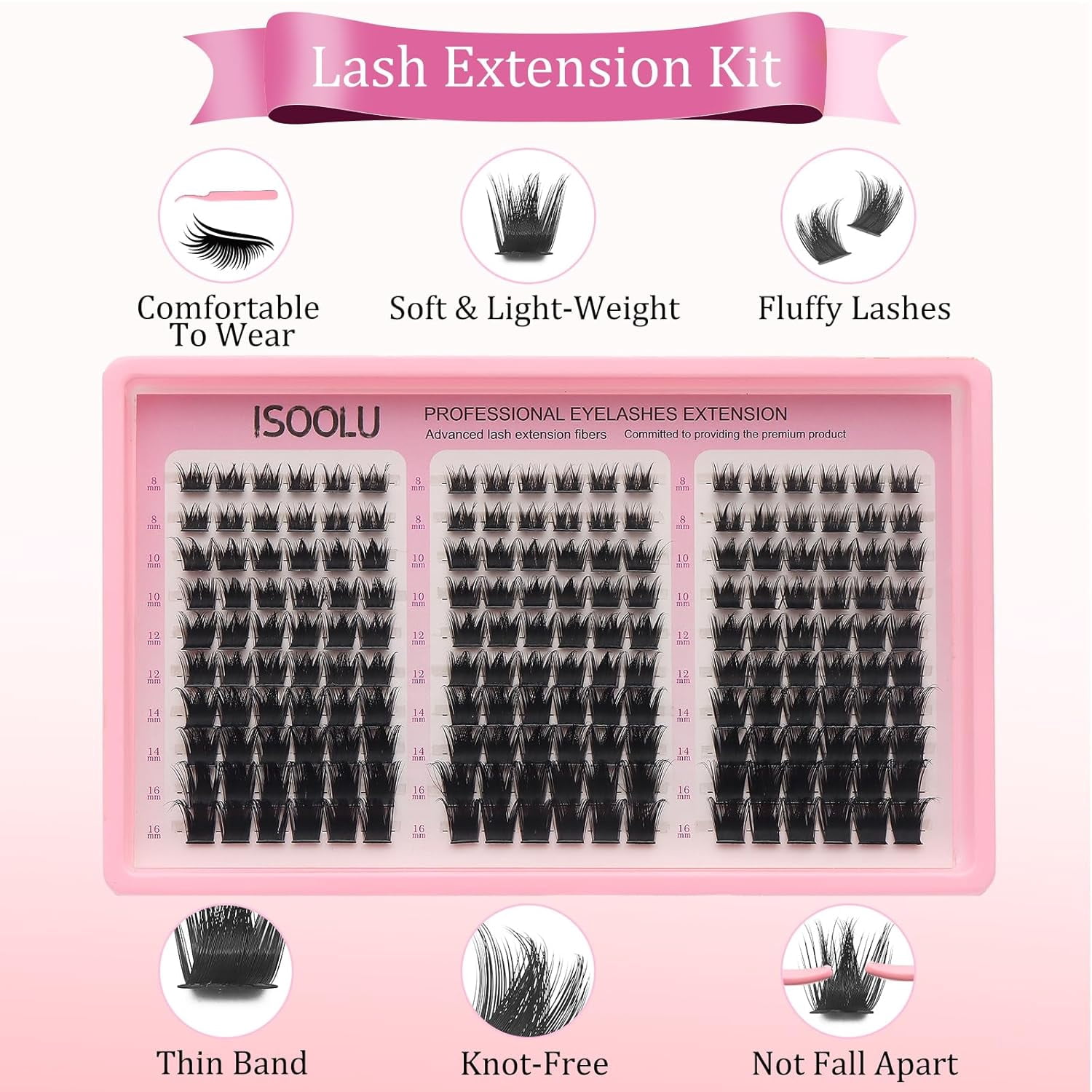 JUNXIAO-Fairy Lash Clusters Manga Individual Lashes C Curl Wispy ...