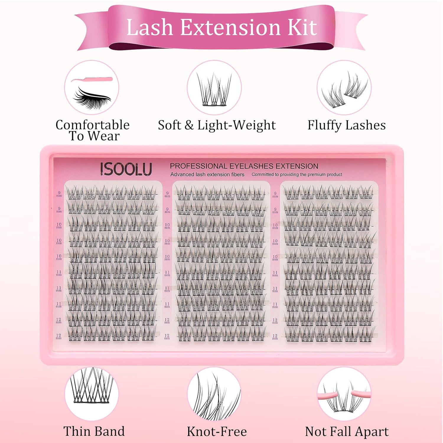 JUNXIAO-Fairy Lash Clusters Manga Individual Lashes C Curl Wispy ...