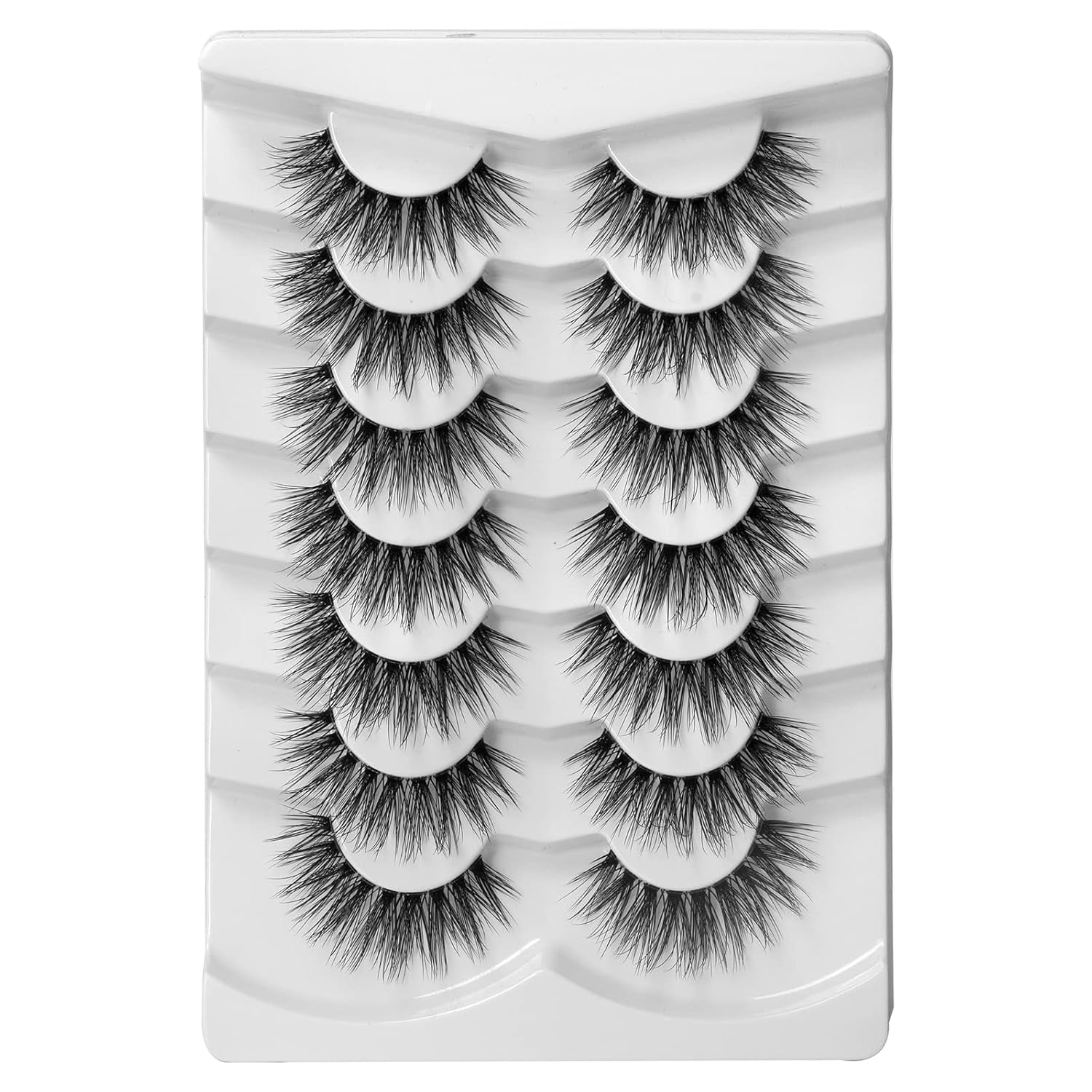 JUNXIAO-False Eyelashes Natural Lashes Wispy Lashes Natural Look False ...