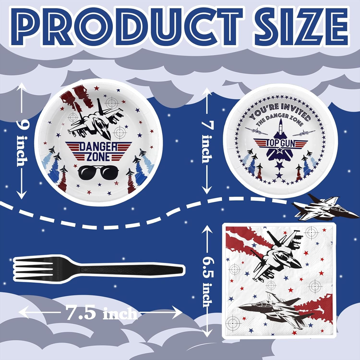 JUNXIAO-Fighter Pilot Party Decorations Set - Fun Fighter Pilot Party ...