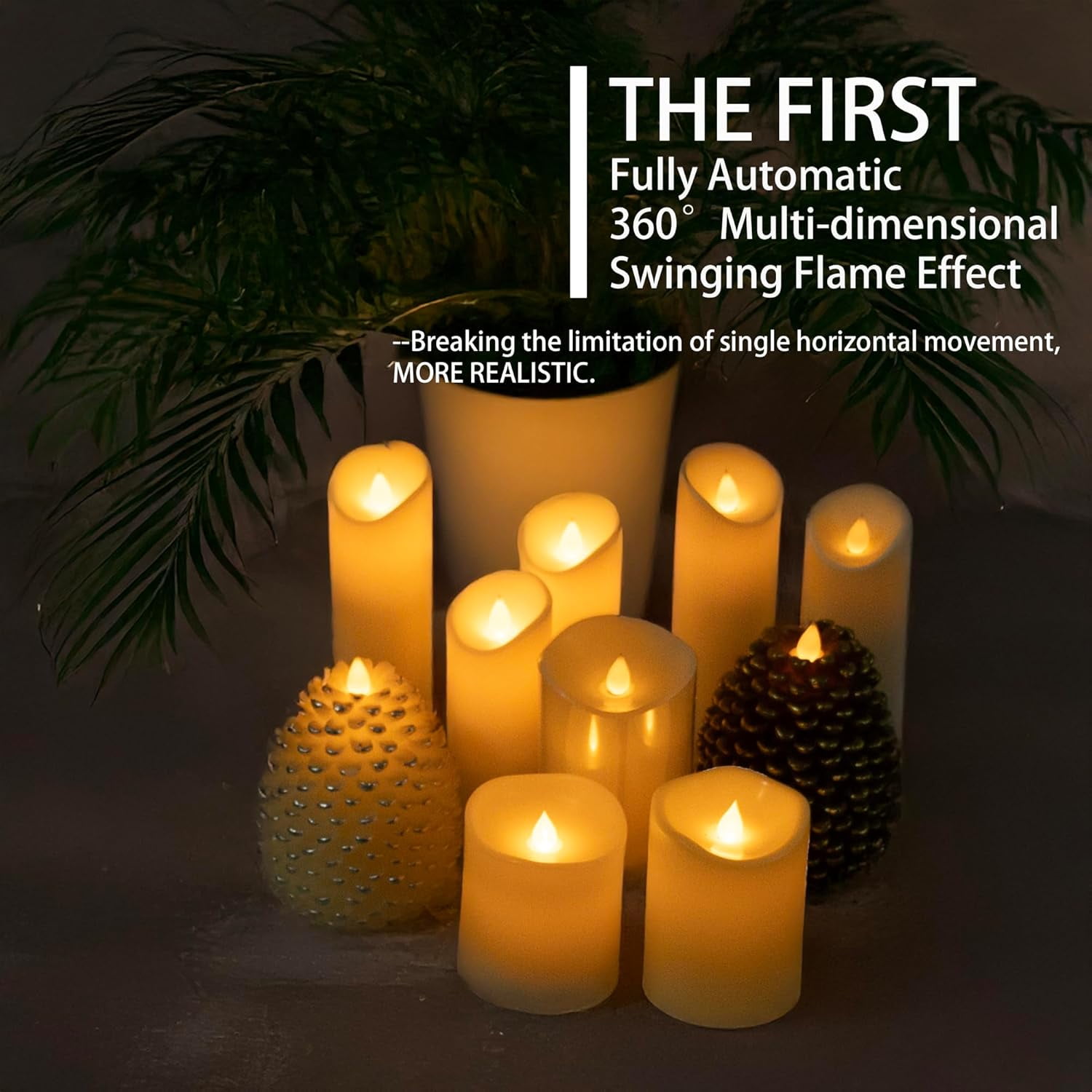 Flameless Moving Wick Candles