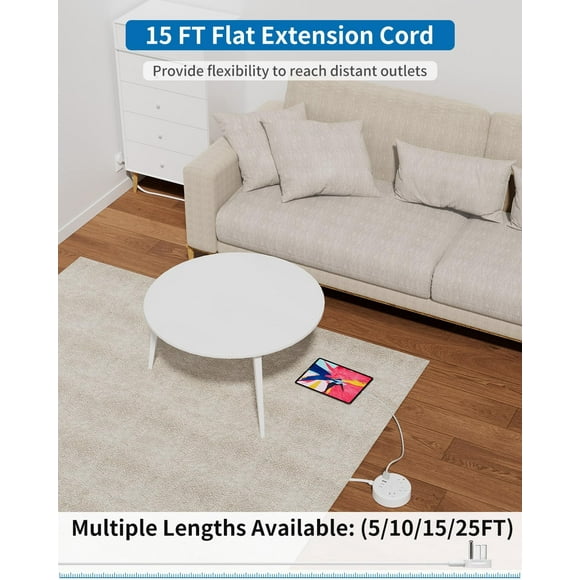 Under Carpet Extension Cord