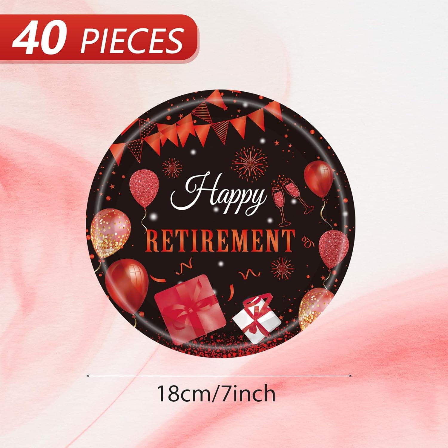 JUNXIAO-Happy Retirement Decorations,40Pcs 7Inch Happy Retirement ...