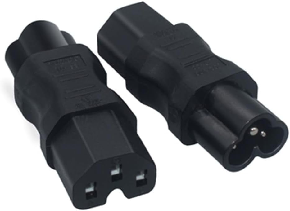 JUNXIAO-IEC320 C6 to IEC320 C15 AC Power AdapterIEC320 C6 3 pin Plug to ...