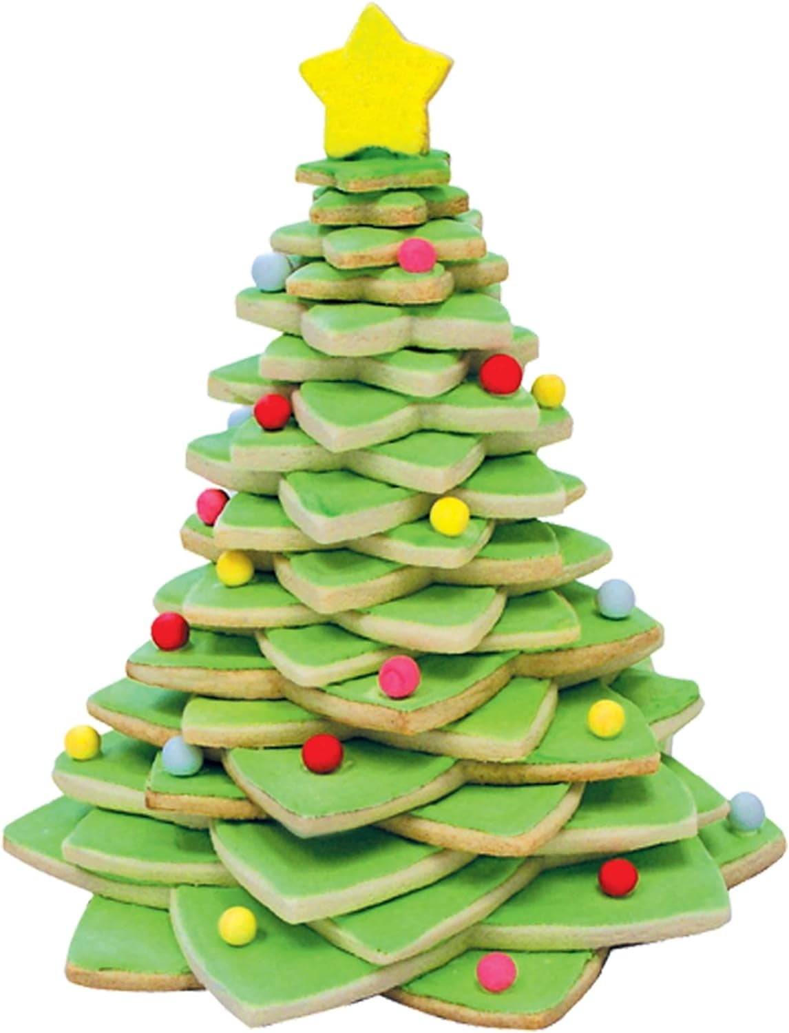 JUNXIAO-International Star Tree Cookie Cutters to Make 3D Tree, 10 ...