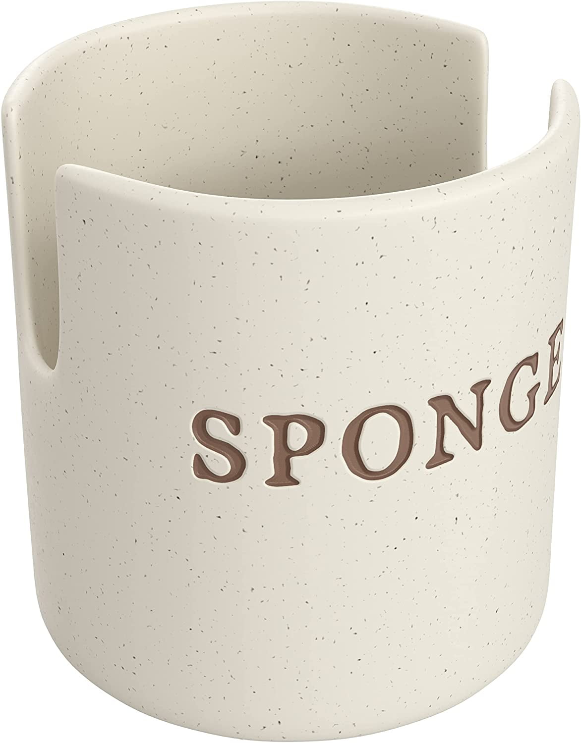 JUNXIAO-Kook Ceramic Sponge Holder, Speckled Stoneware Caddy ...