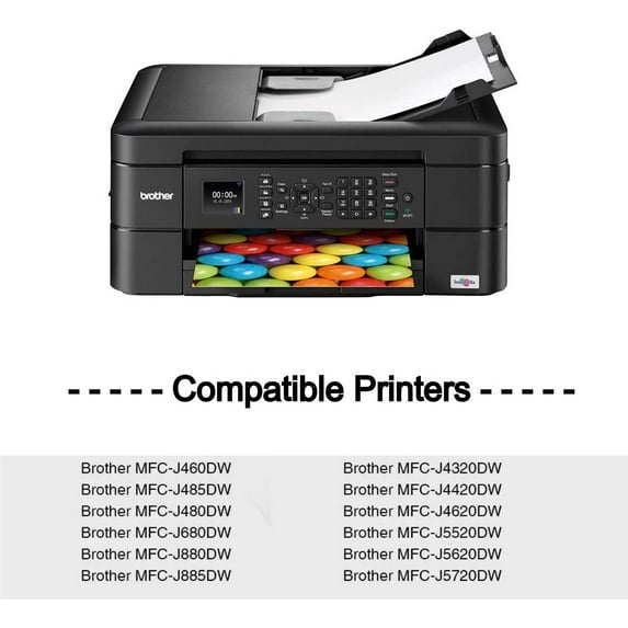 JUNXIAO-LC203 Ink Cartridge Replacement for Brother LC203XL LC201 XL to ...