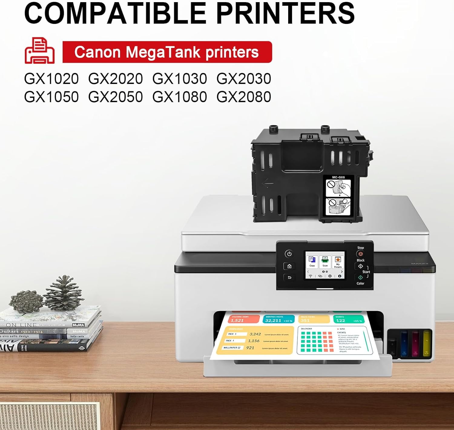 JUNXIAO-MC-G05 Ink Maintenance Cartridge with New Chip MC G05 Use for ...