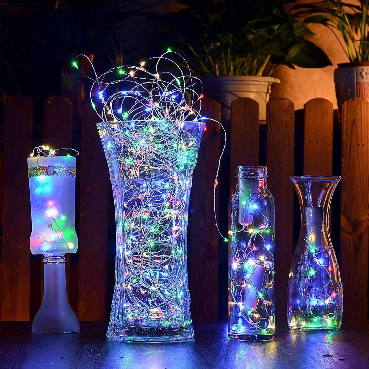 LINYAN-Multicolor Twinkle Lights with 8 Lighting Modes, Fairy Lights ...