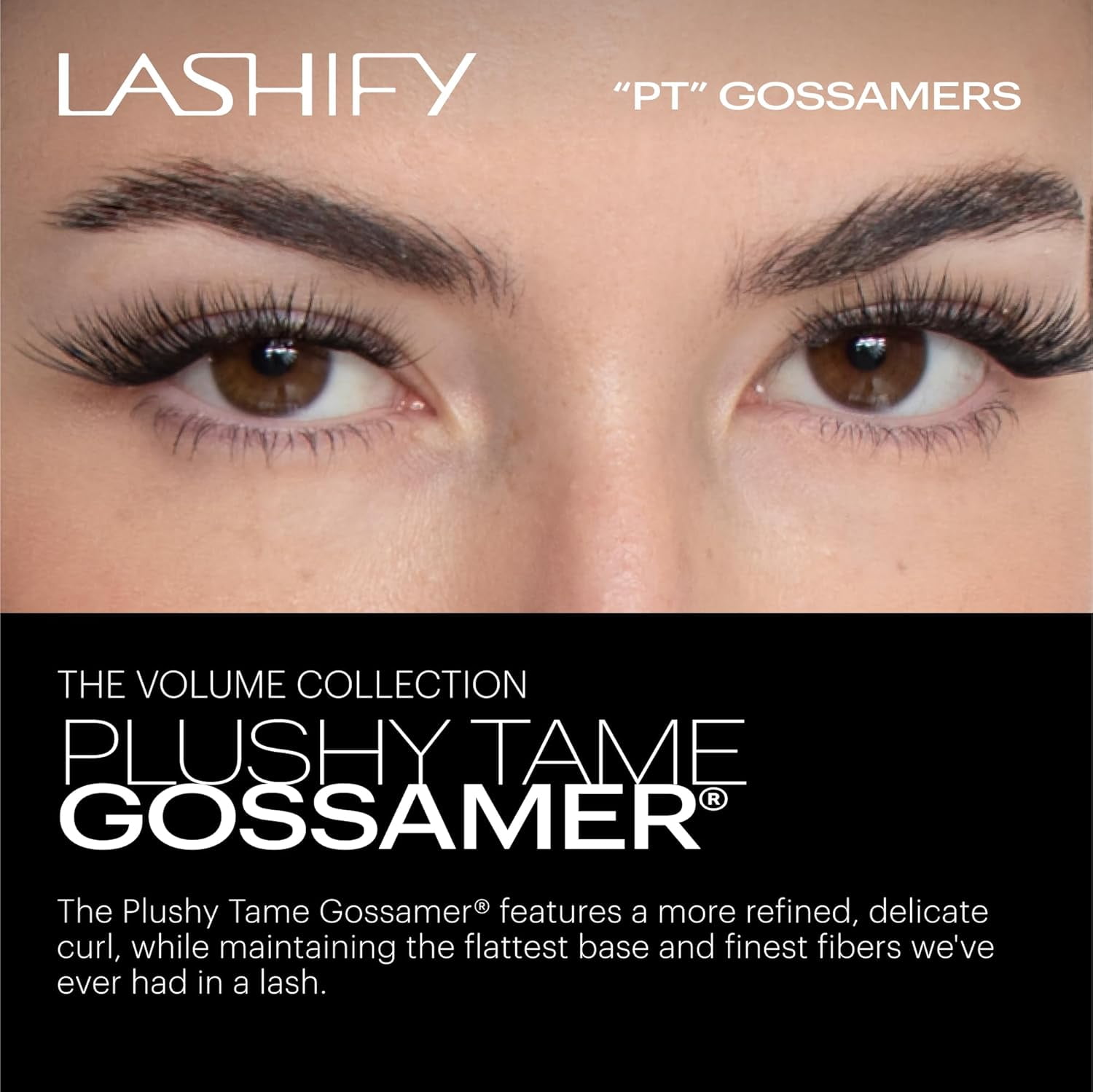 JUNXIAO-Plushy Tame 10mm Gossamer Lashes in Truffle Color, Easy DIY ...