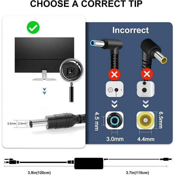 Sceptre Monitor Power Cord