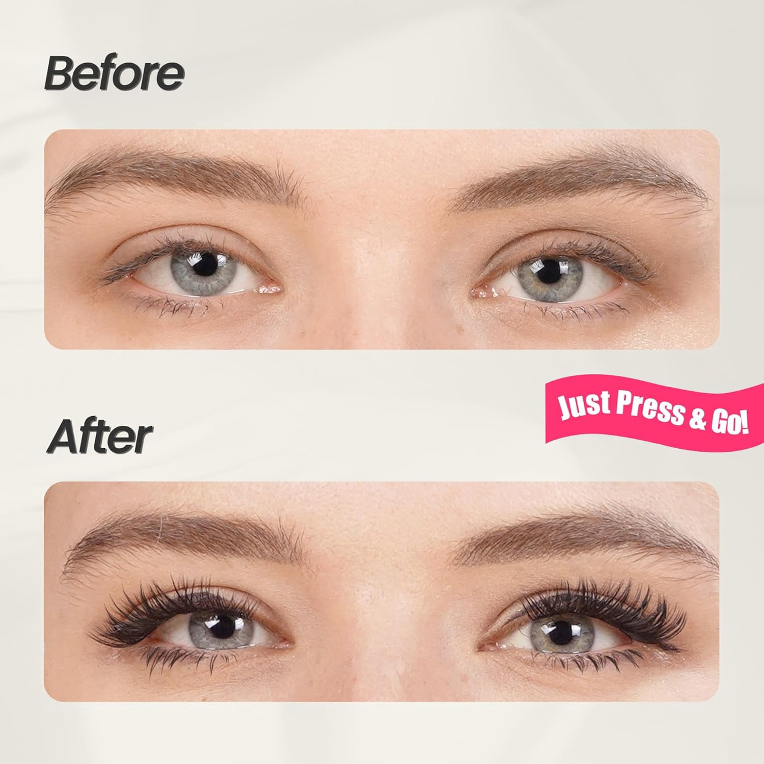 JUNXIAO-Press-On No Glue Needed Lash Clusters 72Pcs丨Self Adhesive ...