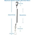 JUNXIAO-Retractable Safety Coiled Lanyard with Aluminium Alloy ...
