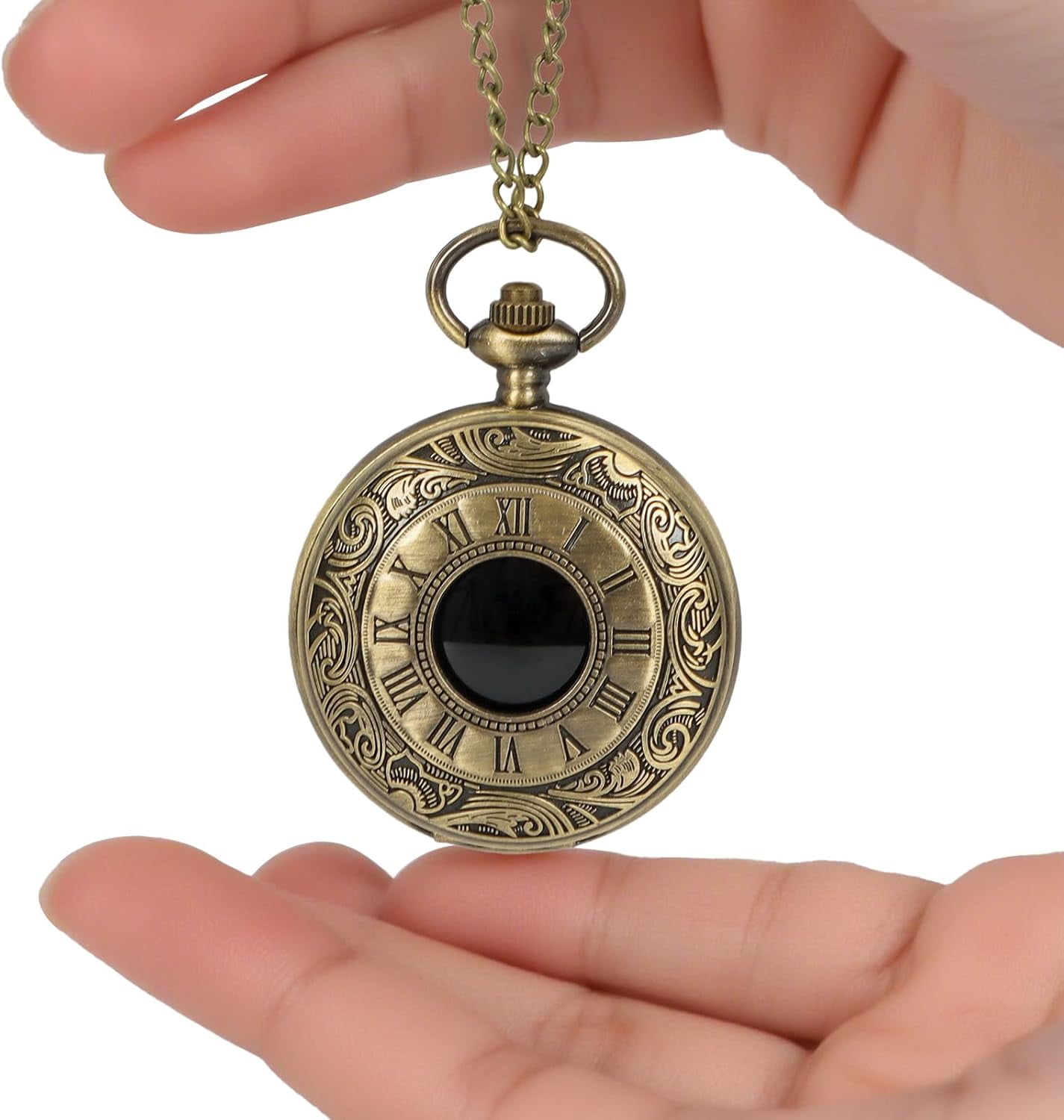 JUNXIAO-Scrying Mirror Black Obsidian Mirror, Witchcraft Supplies for ...