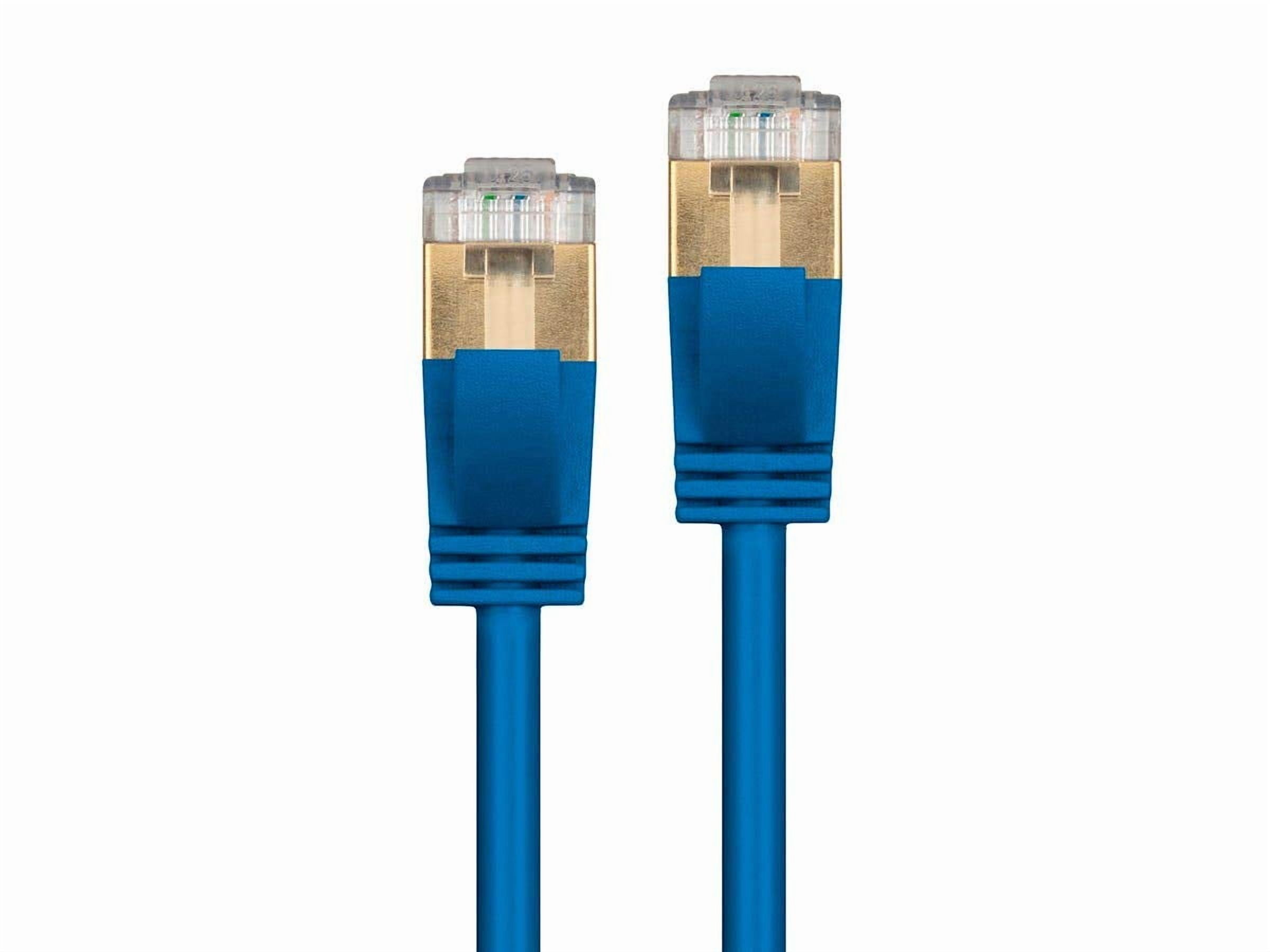 JUNXIAO-SlimRun Cat6A Ethernet Patch Cable - Network Internet Cord ...