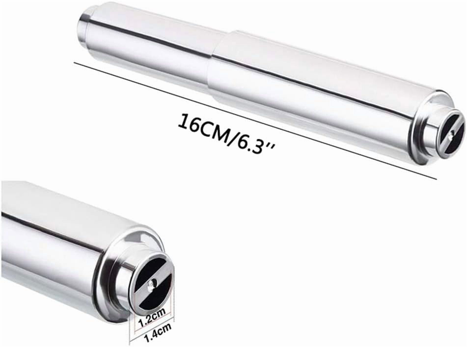 JUNXIAO-Sliver Paper Toilet Holder Replacement Rod Toilet Paper Holder ...