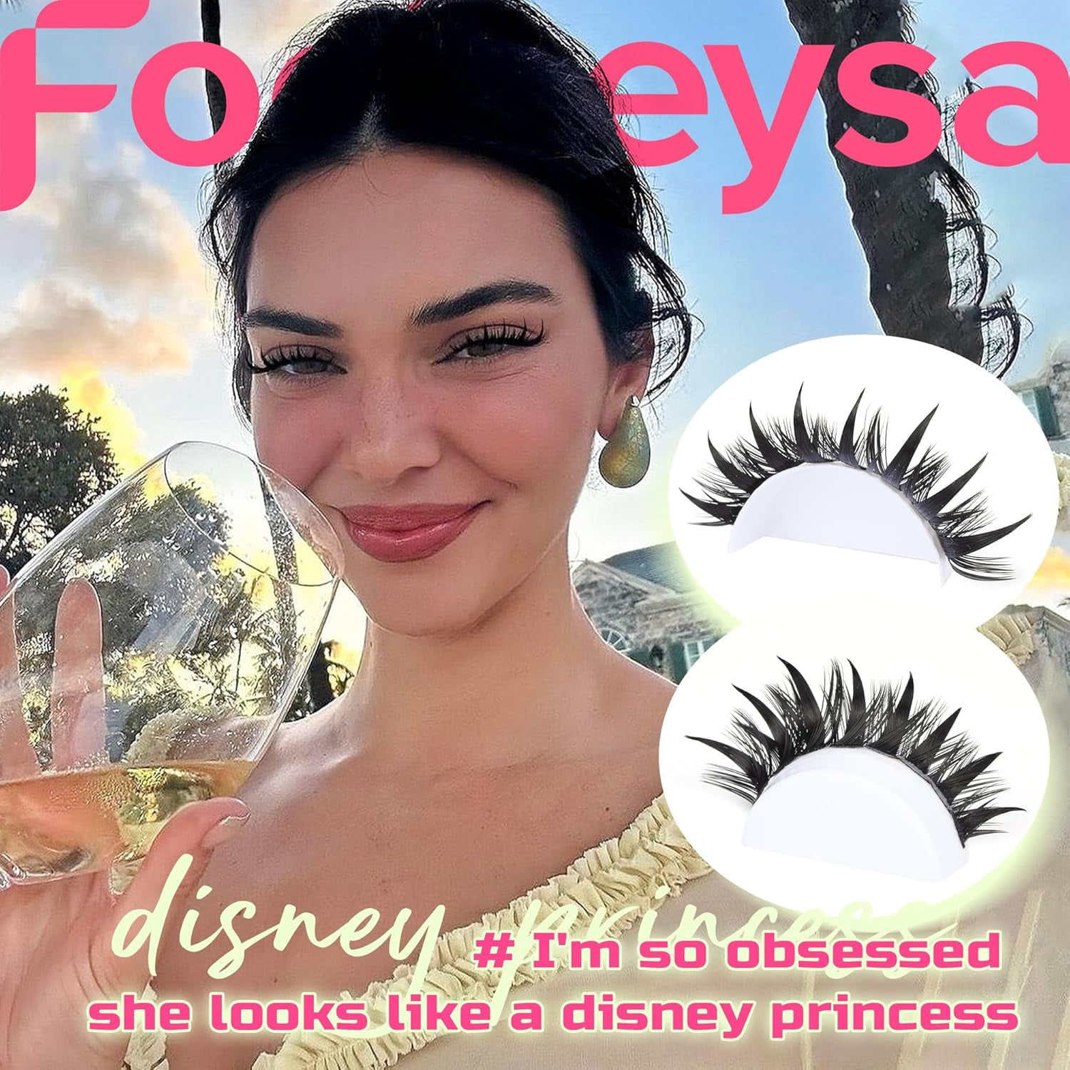 JUNXIAO-Spike Eyelash Clusters Wispy Lash Clusters Salon Effect ...