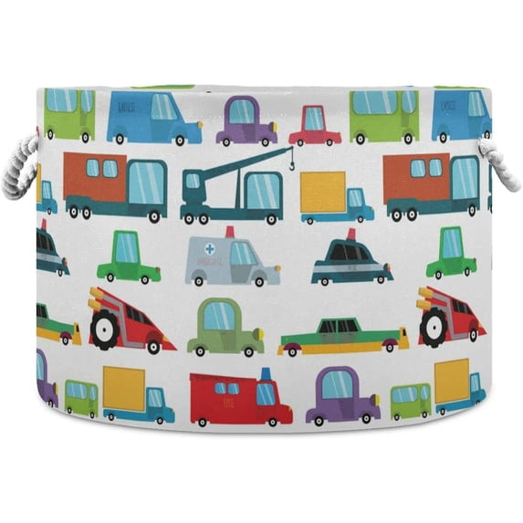 JUNXIAO-Storage Bin Basket Large Foldable Clothes Bag Round Collapsible ...