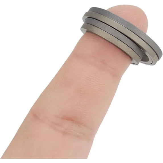 JUNXIAO-Titanium Keychain Rings Set, Side Push Split Key Ring Heavy ...