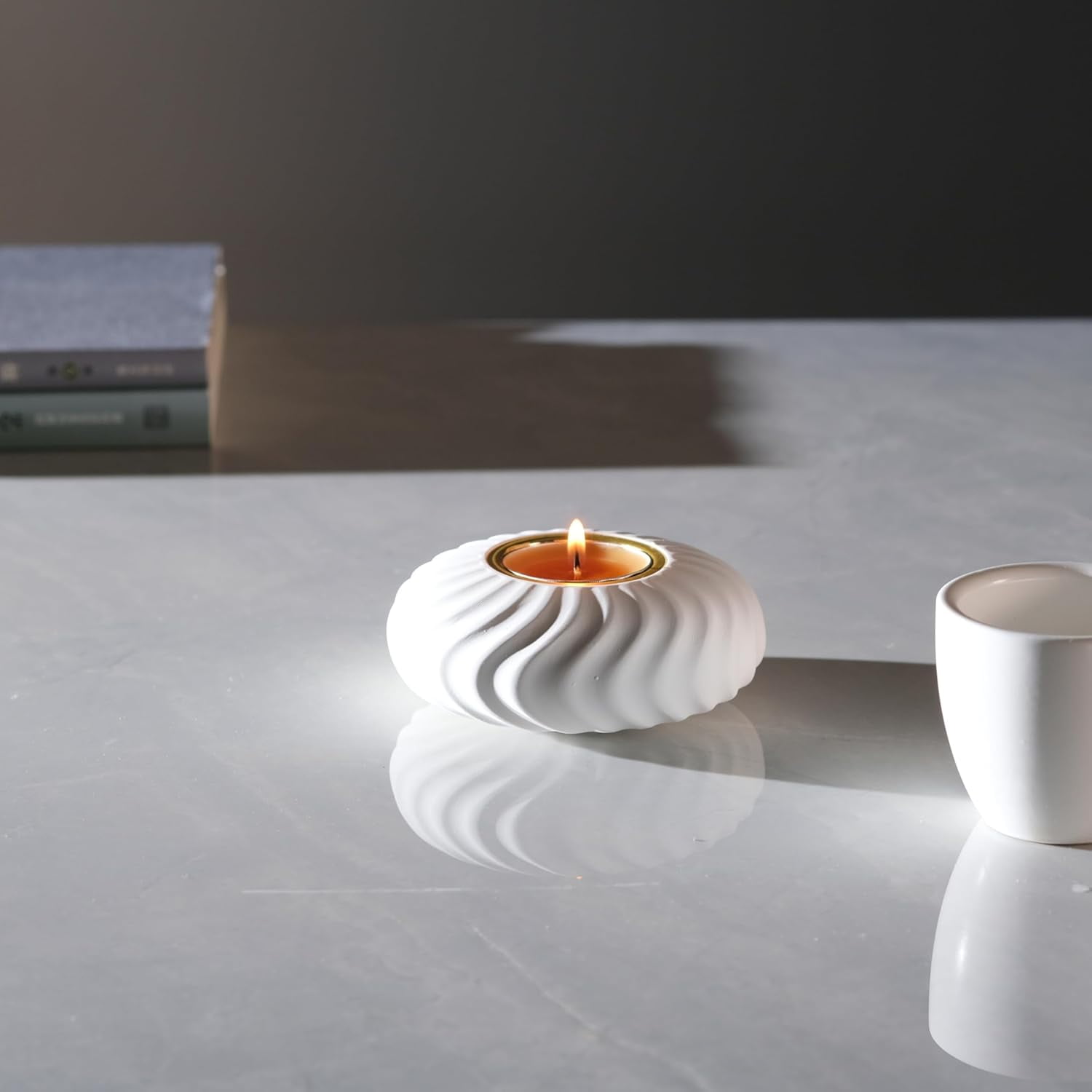 JUNXIAO-Twizzle Twist Tealight Holder, Decorative Tealight Holder for ...