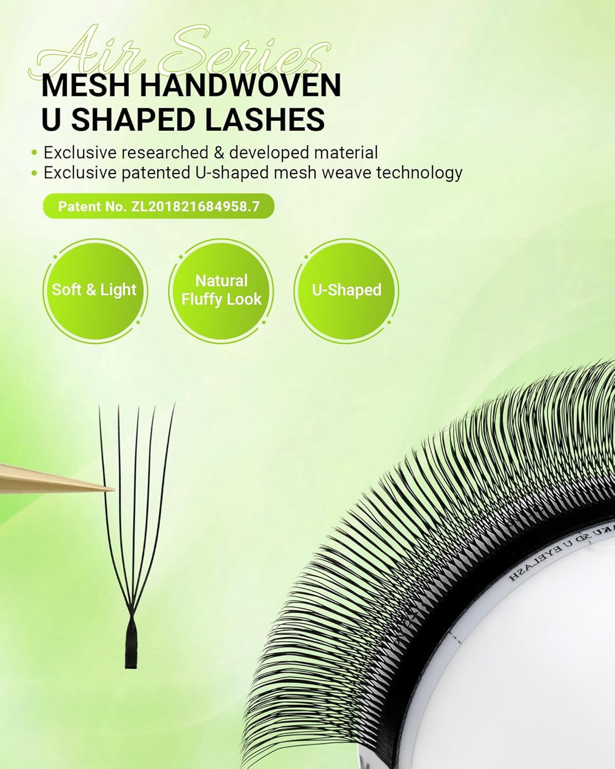 JUNXIAO-U Eyelash Extensions Supplies 5D U Lash Easy Fan Russian Volume ...